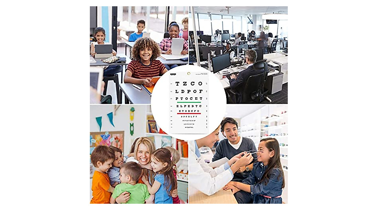 Buy PECULA Snellen Eye Chart for Easy Vision Tests