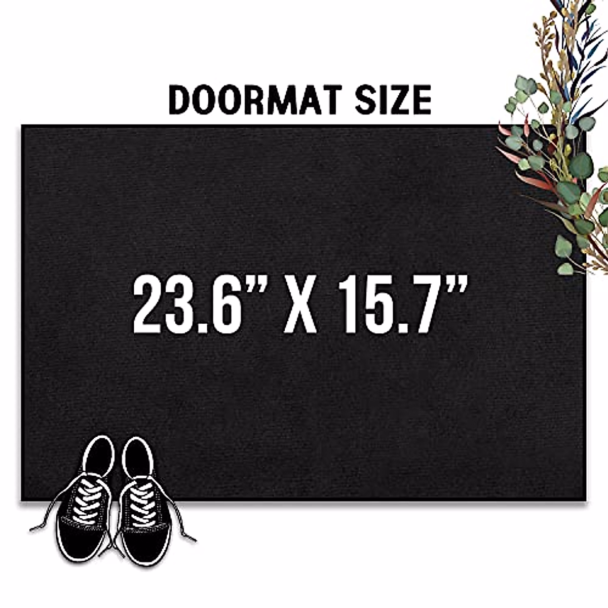Hurdorak Doormat Hello Mothafucka, Hey, Hi, How Ya Dur'En Welcome Mats for Front Door Mat Non Slip Mats Indoor Decor Bathroom Mat Entrance Rug, 23.6 X 15.7 Inches, 6mm Thick