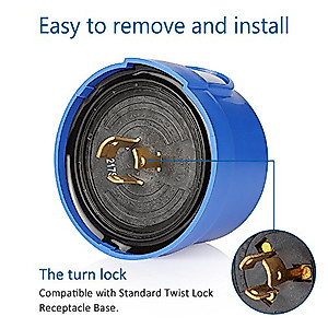 LEDMO Photocell Sensor, Auto On Off Photocell Switch, Twist Lock Photocell for LED Barn Light, Area Light, Street Light, Parking Lot Lights and Dusk to Dawn Light
