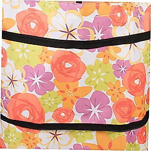 EXQUIMEUBLE Shopping Bag with Wheels Grocery Bag with Wheels Grocery Cart Cloth Pouch Shopping Bags for Groceries Collapsible Dolly Large Capacity Grocery Bag Outdoor Lining Oxford Cloth