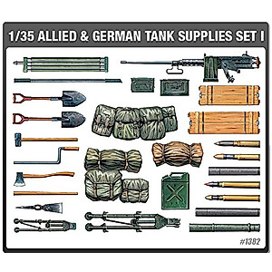 Academy WWII German and Allied Tank Equipment Set I Model Kit