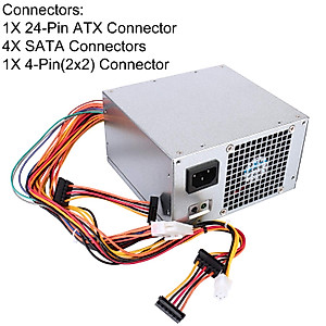 ARLBA 300W Power Supply L300PM-00 New Replacement for dell Optiplex 301 7010 9010 Inspiron 3847 570 560 300 Precision T1500 T6100 T1650 Vostro 400 PS-6301-05DF X9GWG Mini Towers MT Systems