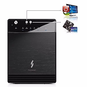 Mediasonic USB 3.2 4 Bay 3.5” SATA Hard Drive Enclosure DAS – USB 3.2 Gen 2 10Gbps Type C | USB-C (HF7-SU31C) Support 24TB HDD