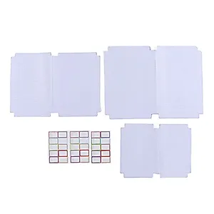 30 Pcs Clear Frosted Book Cover Protector,Adjustable Book Cover Book Covers Waterproof Plastic Sleeve Against Wear Book Protector for School Office