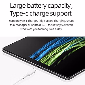 Garsentx Tablet PC, 64GB ROM, 10.8 Inch 4G, Ten Core Processor, HD IPS Screen, Tablet with Charger,Android Tablet PC for Study Play Work 100‑240V(US)