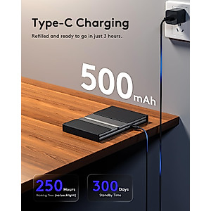 Samsers Foldable Bluetooth Keyboard with Numeric Keypad, Full-Size Wireless Folding Keyboard with Backlight, Portable Travel Keyboard for iOS Android Windows Mac OS, Support 3 Device(BT5.1 x 3), Gray