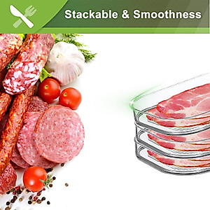 CHACHAE Deli Meat Container for Fridge,Bacon Lunch Meat Container for Refrigerator,Meal Prep Containers,Stackable Food Storage Boxes with Lid for Cold Cuts,Salami,Deli,Lunch Meat,BPA Free,18.6oz