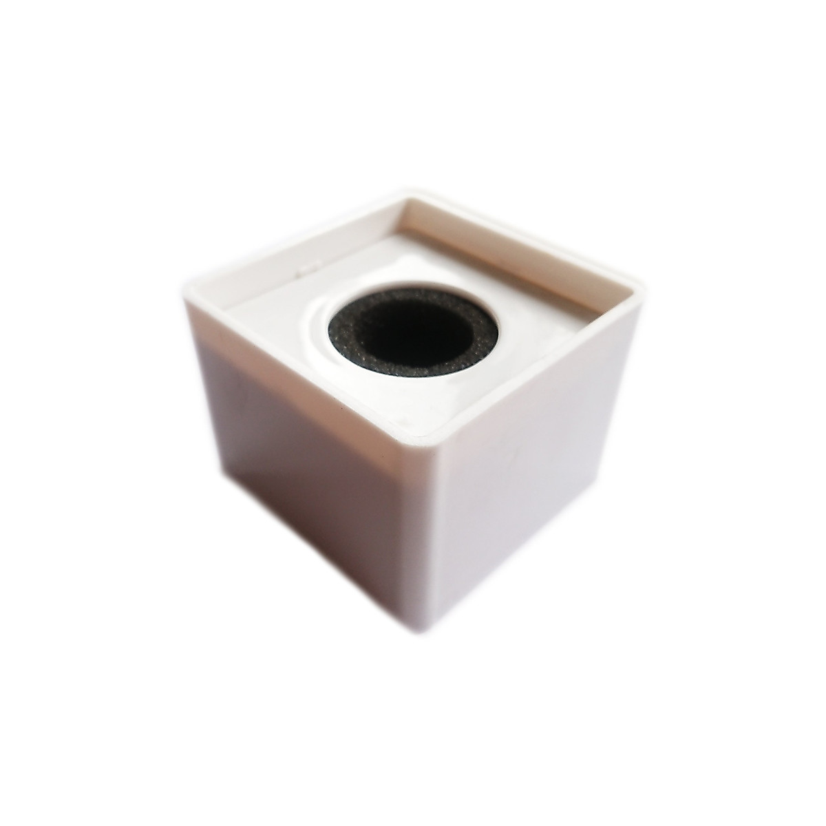 Actopus 4pcs White Microphone Cube Interview Square Mic Flag Studio Equipment