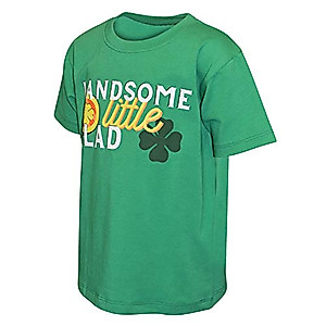 Unique Baby Boys Handsome Little Lad St Patrick's Day T-Shirt (3t, Little Lad)