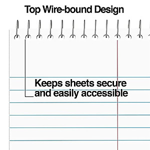 STAPLES White Paper Steno Pads, Gregg Ruled, 6" x 9", 12/Pack (2 Pack)