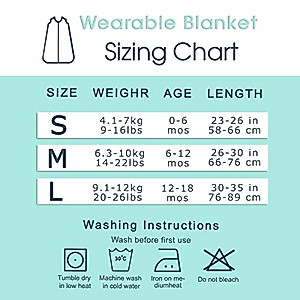 Jeroray Wearable Blanket-Stretchy Sleeping Bag,(0-6 Months) TOG 1.0,2-Pack,2 Way Zipper,Unisex,Owl&Solid Grey,Small