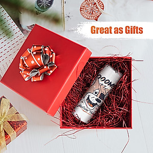 AGH Sublimation Glitter Tumbler Blanks 20oz Glitter Skinny Tumbler Bulk, 4 Pack Silver Stainless Steel Double Wall Insulated with Lid and Metal Straw