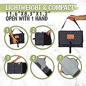 KeaBabies Baby Diaper Caddy Organizer and Portable Diaper Changing Pad - Large Baby Organizer - Waterproof Foldable Baby Changing Mat - Diaper Organizer For Changing Table - Diaper Changing Station