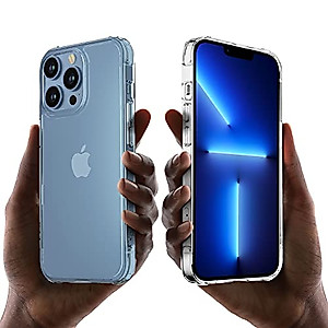 Mkeke for iPhone 13 Pro Case Clear, Slim Phone Cases for Apple iPhone 13 Pro with Protective Bumper [Military Grade Protection] [Not Yellowing]