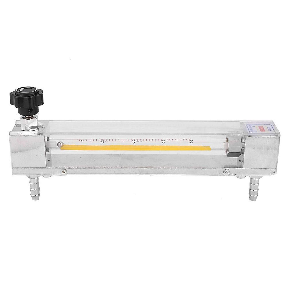 Water Liquid Flowmeter, LZB-6 Anticorrosion Glass Rotor Liquid Water Flow Meter for Acid & Alkaline Liquid 4-40L/H 1 MPa Suitable for Liquid, Acid, Alkaline Liquid