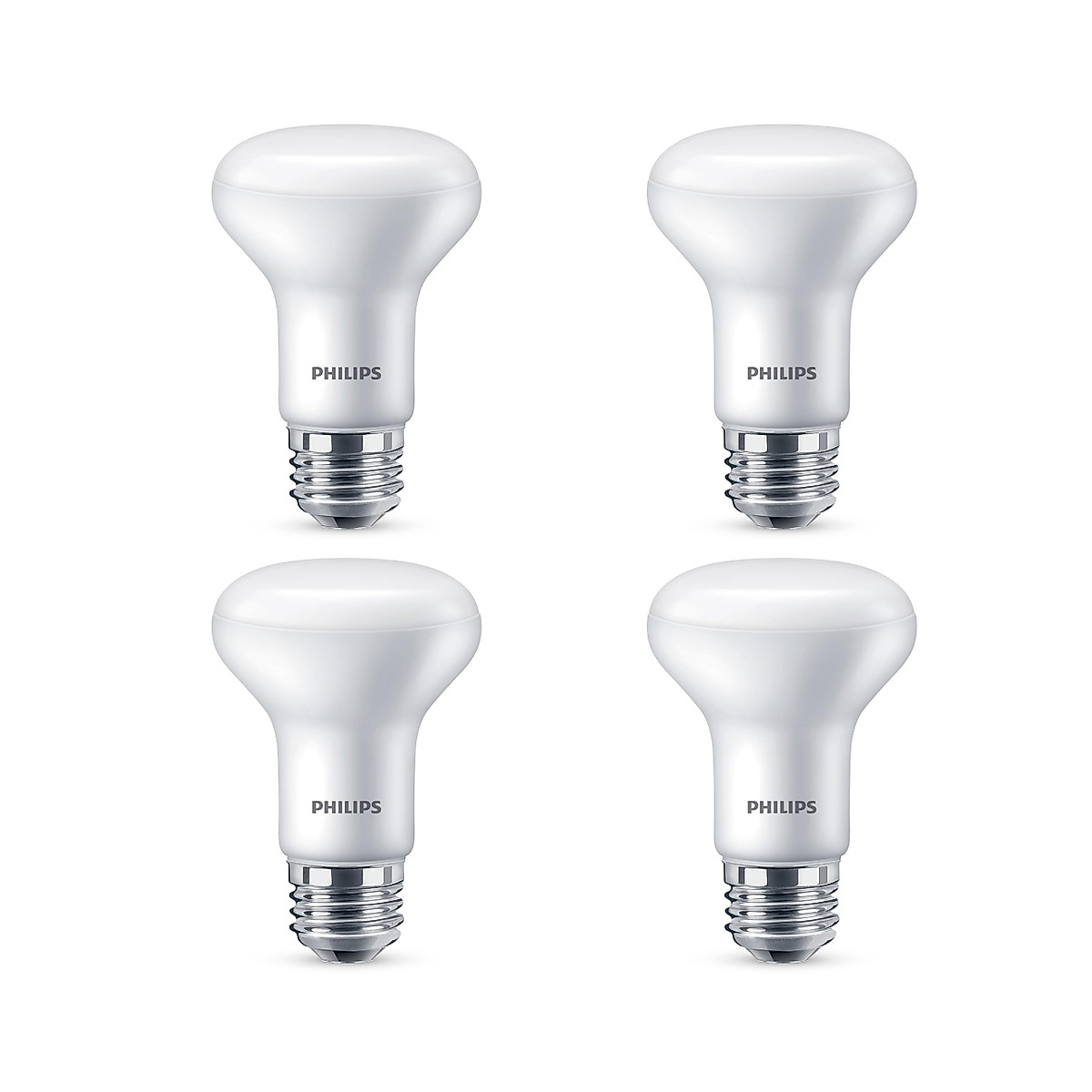 PHILIPS 45-Watt Equivalent R20 Ultra-Definition Dimmable E26 LED Light Bulb Soft White with Warm Glow 2700K (4-Pack)