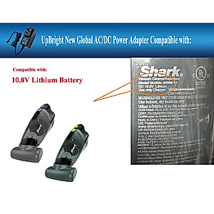 UpBright 14.4V AC/DC Adapter Compatible with Shark Cordless LV800 LV801 LV801C LV 800 801 Pet Perfect PetPerfect 10.8V Lithium Ion Vacuum Cleaner Vac YLJXA-T134045 ZD006C144045USE E-TEK Power Charger