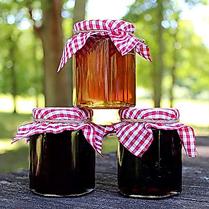 Cornucopia 6-Ounce Hexagon Glass Jars (12-Pack); Empty Hex Jars w/Gold Lids for Party Favors, Jams, Samples & More
