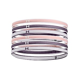 Under Armour Women's Mini Headbands 6-Pack, Retro Pink (676)/White, One Size Fits All