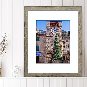 SESEAT 16x20 Picture Frame Gray Woodgrain, Display Pictures 11x14 with Mat or 16x20 without Mat, Photo Frames Wall Gallery, 1 Pack