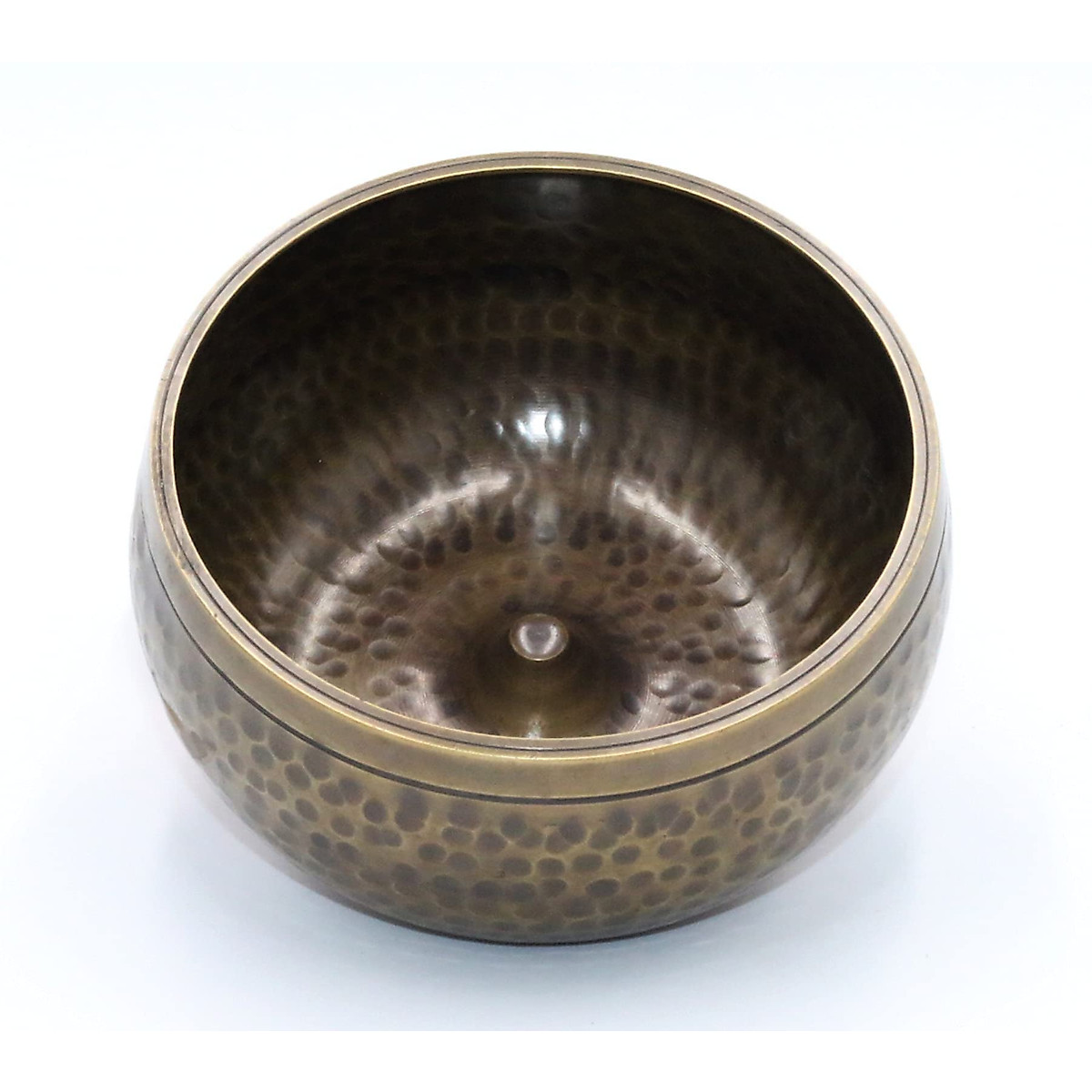 Tibetan Hand Hammered LINGAM Singing Bowl Set- For Meditation, Yoga, Sound Therapy, Spiritual Healing, Prayer, Mind and Body Relaxation