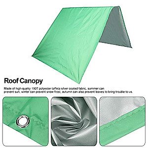 AUNMAS Outdoor Swing Patio Swing Square Canopy Kids Playground Roof Shade Canopy Cover Replacement Tarp Sunshade for Garden, Green(1#)