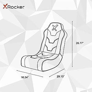 X-Rocker Cosmos RGB Floor Rocker - LED Gaming Chair for Comfortable & Immersive Gaming - Chair with Gaming System Compatibility & Easy Setup - Integrated Speakers & RGB Lighting