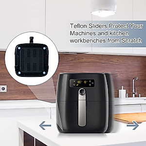 Appliance Sliders, 16pcs Self Adhesive Small Kitchen Sliders Teflon Appliance Mover for Countertop Stand Mixer, Coffee Maker, Air Fryer, Food Processor,Pressure Cooker