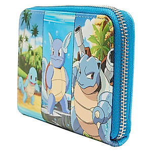 Loungefly Pokémon Squirtle Evolution Zip Around Wallet Standard