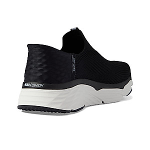 Skechers Women's Hands Free Slip-Ins Max Cushioning Elite-Smooth Transition Sneaker, Black/White, 8