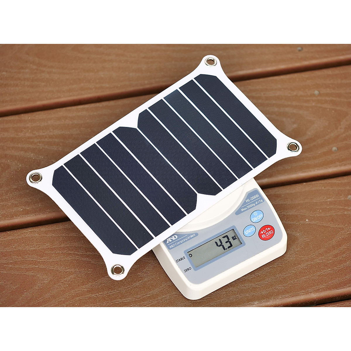 Solarpad Pro | 5 Watt 4.3 Ounce Lightweight USB Phone Solar Charger Designed for Ultra Light Backpacking, Thru Hiking, and Touring