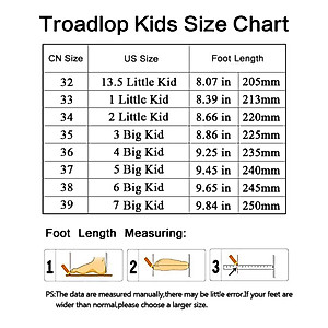 Troadlop Girls Shoes Mesh Slip On Gym Athletic Sneakers for Girls Pink Size 2 M US Little Kid