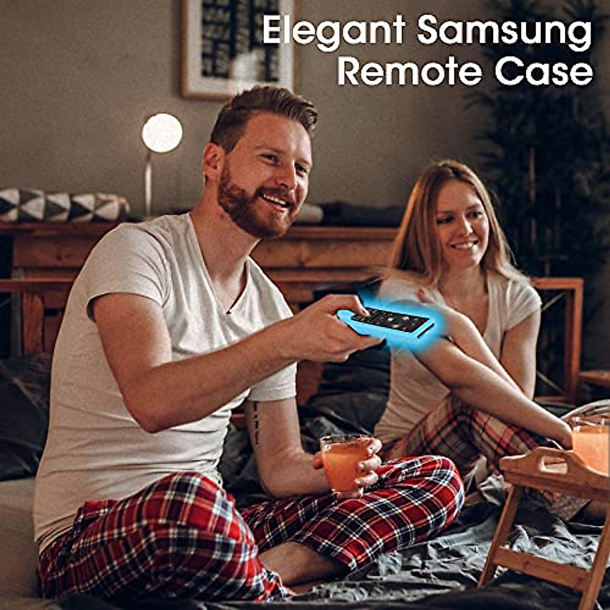 [3Pack] Silicone Protective Case Cover for New Samsung Smart Solar Cell Remote Control 2021 BN59-01357 BN59-01363 Remote Replacement Shockproof Battery Back Covers Skin Holder-Glowblue Glowgreen Red