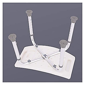 TRENTSNOOK Exquisite Camping Stool Auxiliary Seat Without Backrest Height Adjustable Non-Slip Toilet Cover Disabled Household Adult Elderly Pregnant Women Children Bath Shower Stool