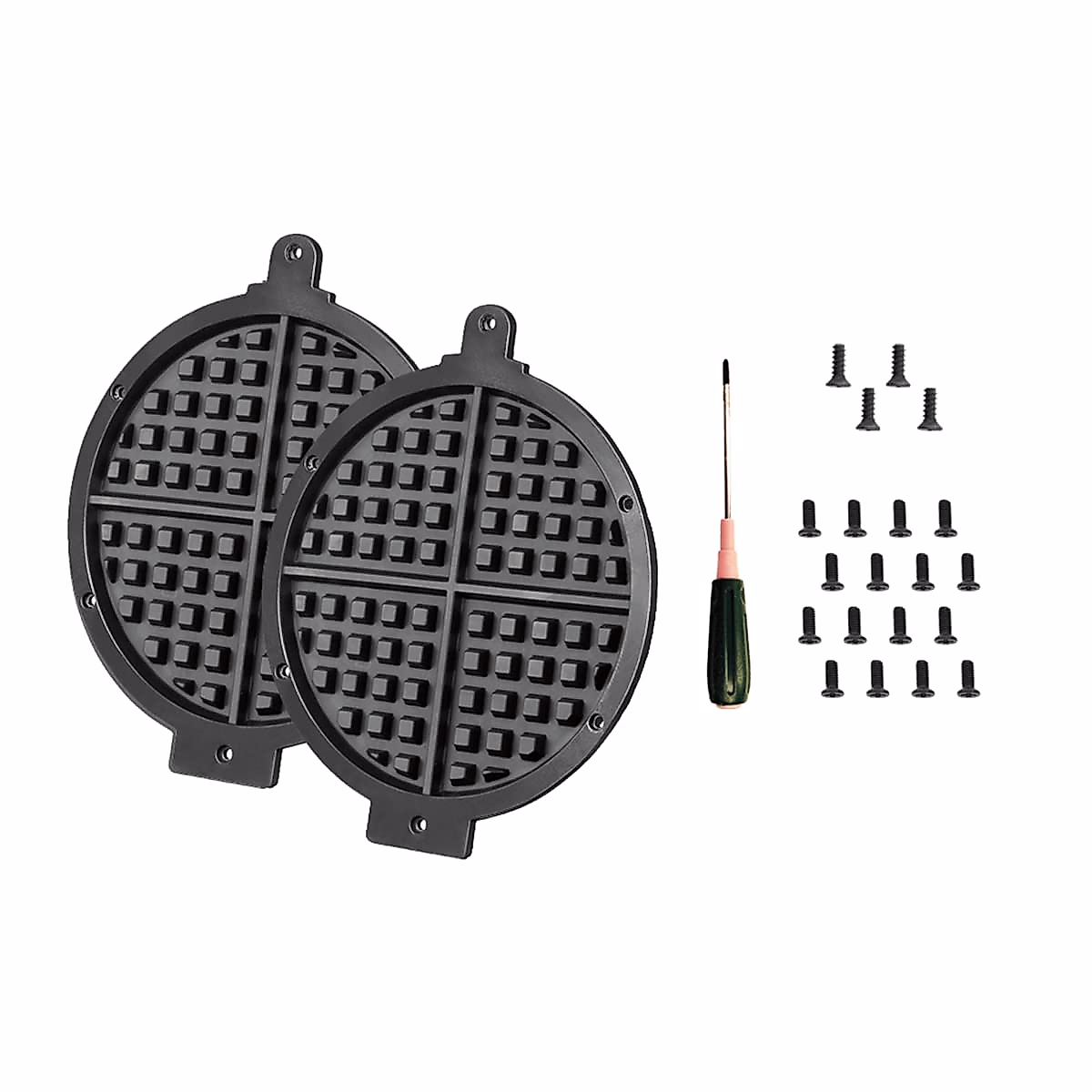 Classic Waffle Plates Replacement Kit for Waring Commercial Classic Waffle Maker, Model WWD180X