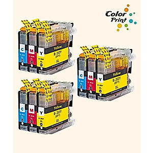 ColorPrint Compatible LC203XL Ink Cartridge Replacement for Brother LC203 XL LC-203XL LC 203XL Used for MFC-J480DW MFC-J485DW MFC-J680DW MFC-J880DW MFC-J885DW MFC-J4420DW Printer (3C, 3M, 3Y, 9-Pack)