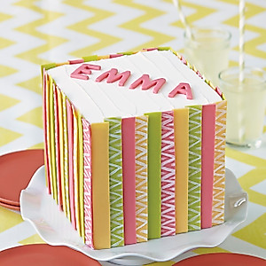 Wilton Fondant Letter and Number Stamp Set - Small Plastic Fondant Cutters Make It Easy to Press Out Shapes to Personalize Your Treats with Letters and Numbers, 42-Piece