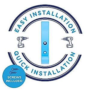 Toughook Heavy Duty Hooks for Hanging Coats, Jackets, Backpacks, Baseball Hats - Wall Mounted Rainbow Color Hangers for Kids, Perfect Hook for Classrooms, Bathroom Robes and Towels | Mini Hook 5-Pack