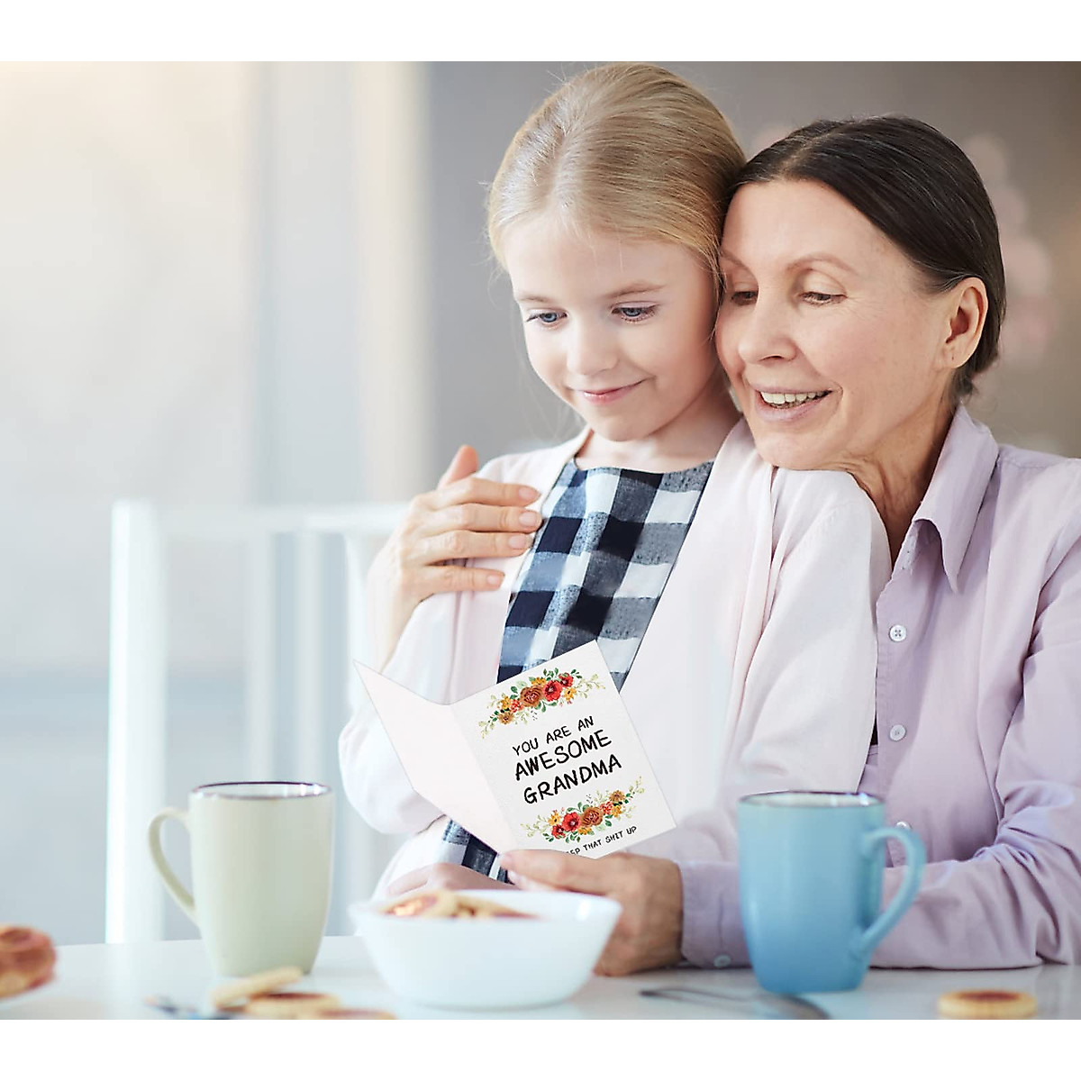 WaaHome Funny Mothers Day Card for Grandma Grandmother Nana, You Are An Awesome Grandma Mothers Day Gifts Card from Grandchildren, Grandma Nana Gift Card for Mothers Day Christmas Birthday