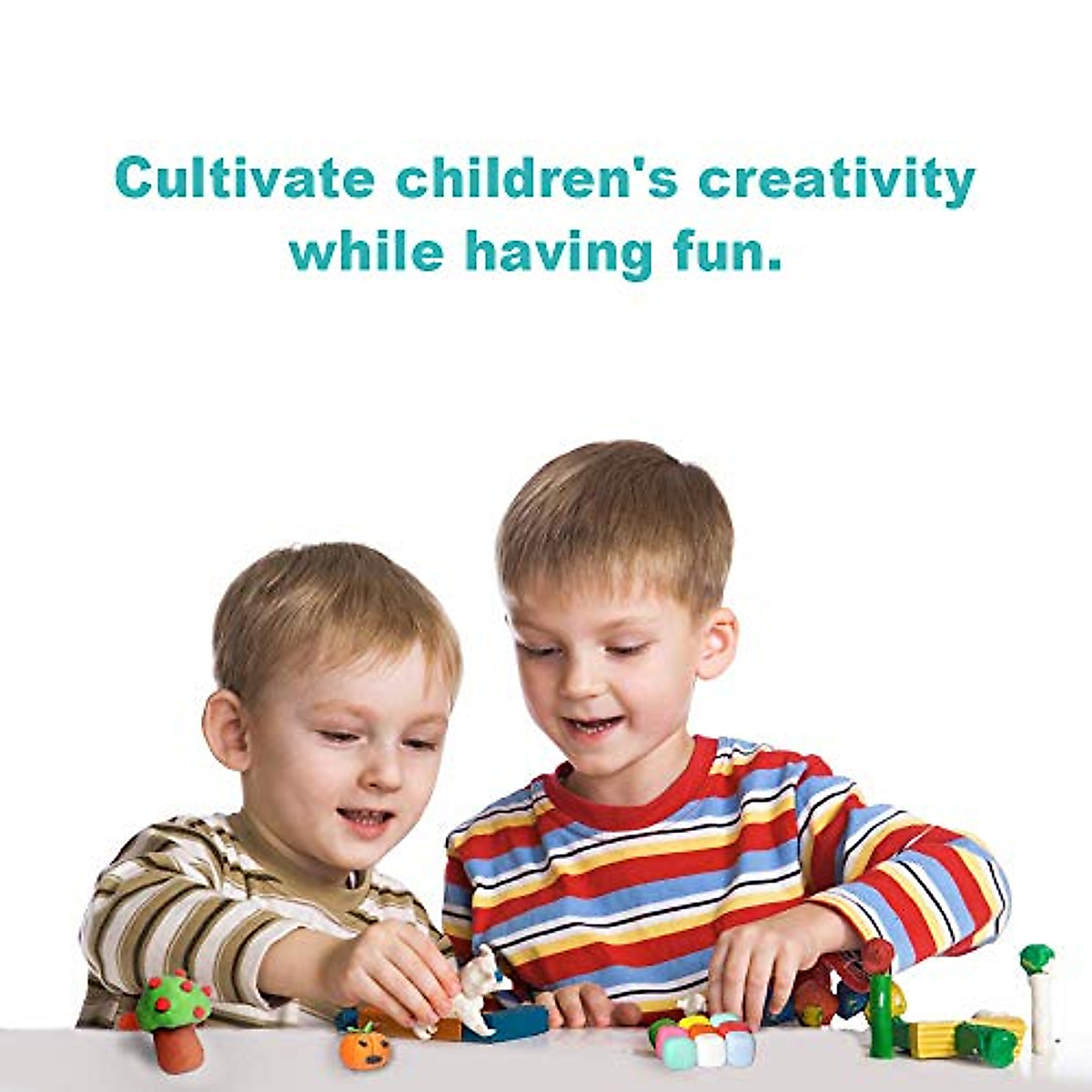 Super Valuable 32 Colors Small Block Polymer Clay Set Oven Bake Clay, Tomorotec Non-Toxic Molding DIY Clay Oven Baking Clay for Kids, Artists (Softer)