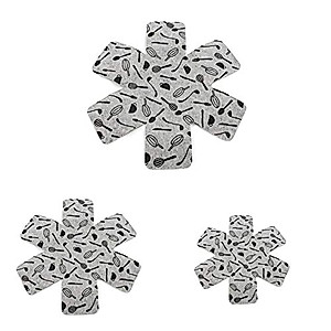 3Pcs Pot and Pan Protectors,3 Different Size Anti-Slip Pan Protectors for Stacking ，Use for Storing Pots, Pans, Frying Pans, Bowls or Other Cooking Utensils(11" × 11"/14" × 14"/15" × 15")