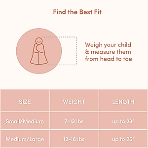 SleepingBaby Zippy Swaddle - Baby Swaddle Blanket with Convenient Bottom Zipper - Goodnight Moon - Small/Medium