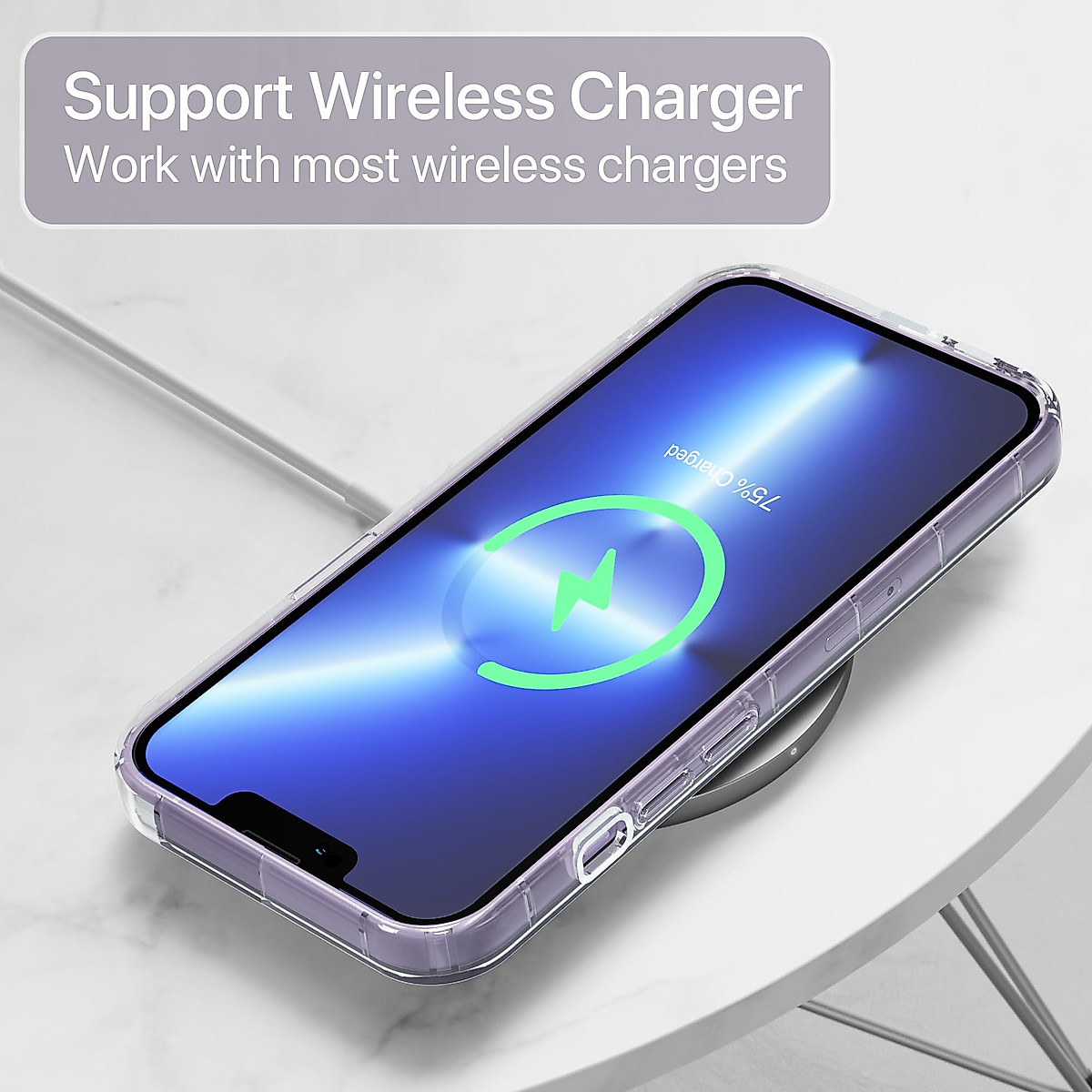 GANSBOL Transparent iPhone 13 Pro Max Case, Crystal Clarity, Military-Grade dropproof, Soft Thin Shockproof Protective Cover iPhone 13 Pro Max Clear Case - 6.7 inch