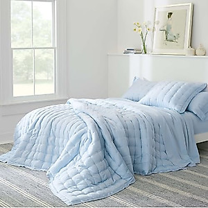 Dash and Albert Malta Wool Area Rug - 2' x 3' Blue - Coastal Charm Handwoven Wool Accent Rug - Durable, Lightweight, Easy to Clean