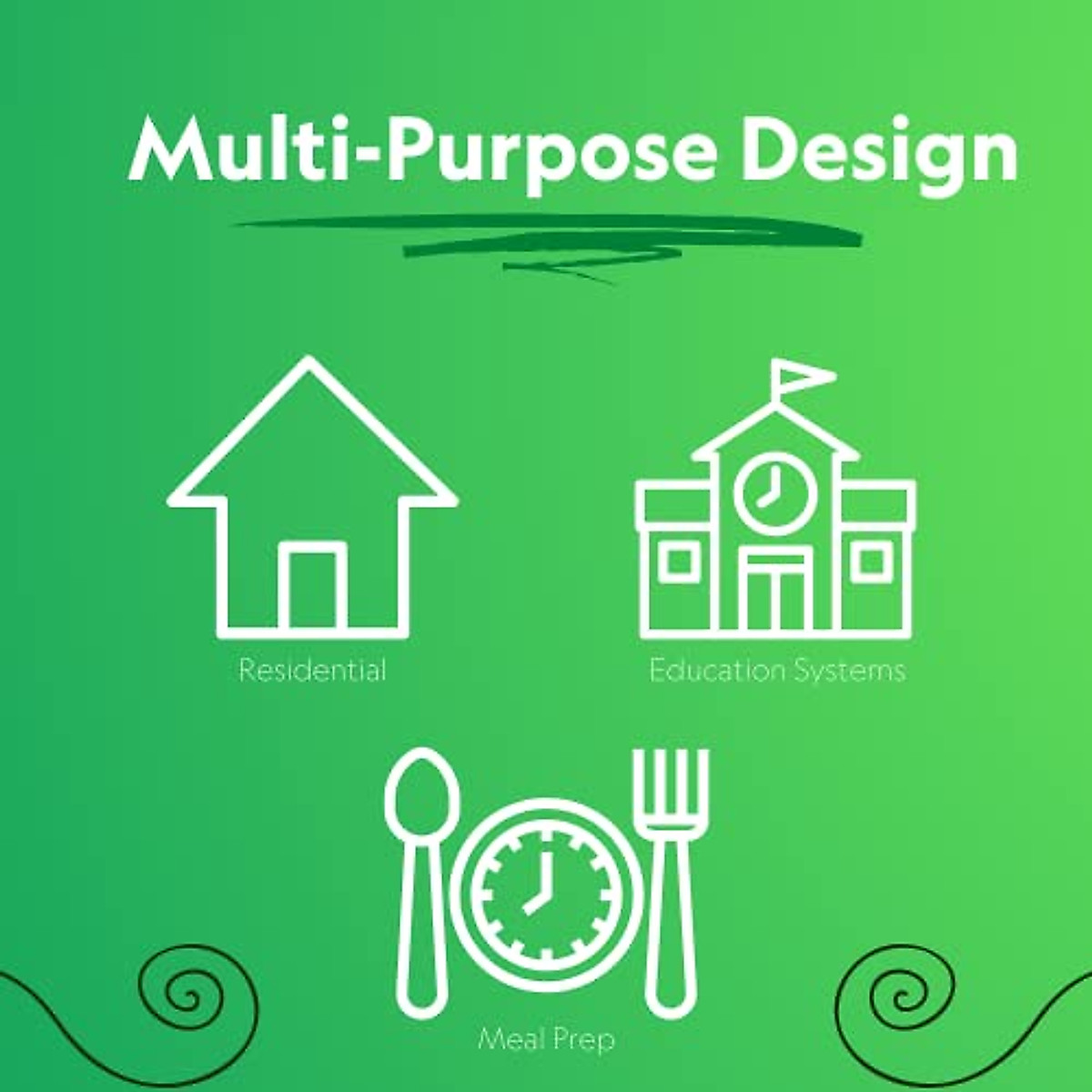 MyGo Container Small To-Go 3-Compartment Food Container, 8" x 8" x 2-1/2", Reusable, Microwave Safe, Smoke/Blue