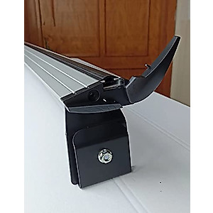 Roof Racks Cross Bars Compatible with Suzuki Jimny 2020, Aluminum Cargo Carrier Crossbars for Rain gutters Silver