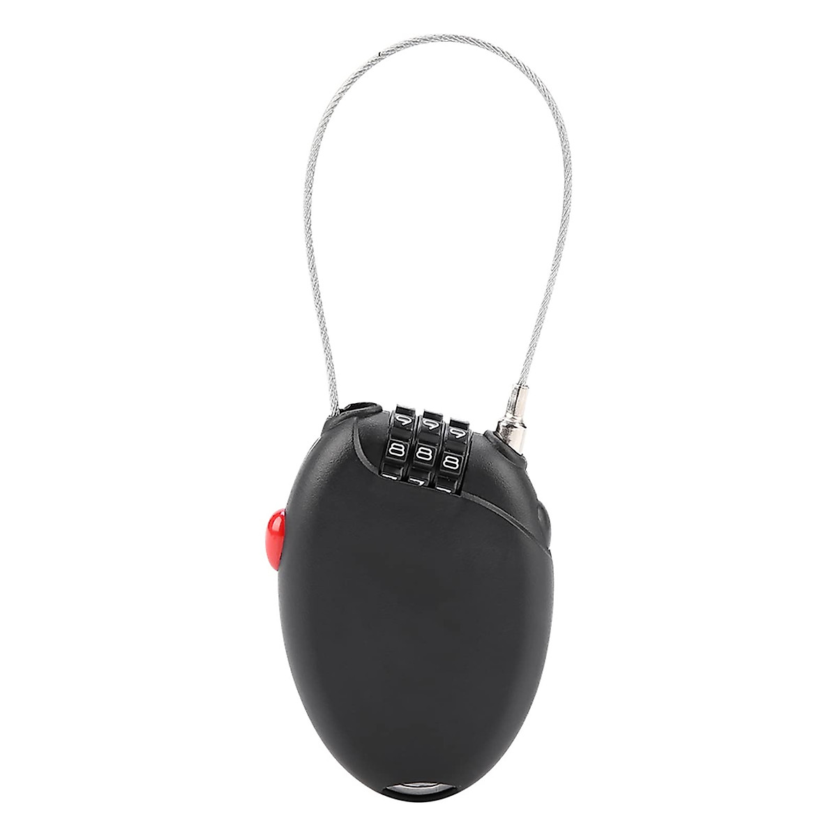 Retractable Cable Locks for Luggage, 3 Digit Combination Padlock Lock Adjustable Steel Security Wire Combo Password Baggage Locks Bike Travel Ski Snowboard Stroller Backpacks Cycling Helmets Suitcase