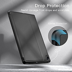 JETech Case for Samsung Galaxy Tab S6 Lite 10.4-Inch 2024/2022/2020 with S Pen Holder, Slim Folio Stand Protective Tablet Cover, Multi-Angle Viewing (Black)