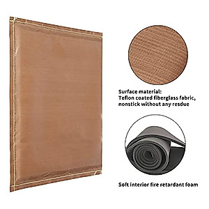 8 Pack Heat Press Pillow Mat Kits - 4 Size Teflon Heat Pressing Transfer Pillows,2 Pieces Teflon Paper Sheets and 2 Heat Resistant Tape for Heat Press Sublimation Projects