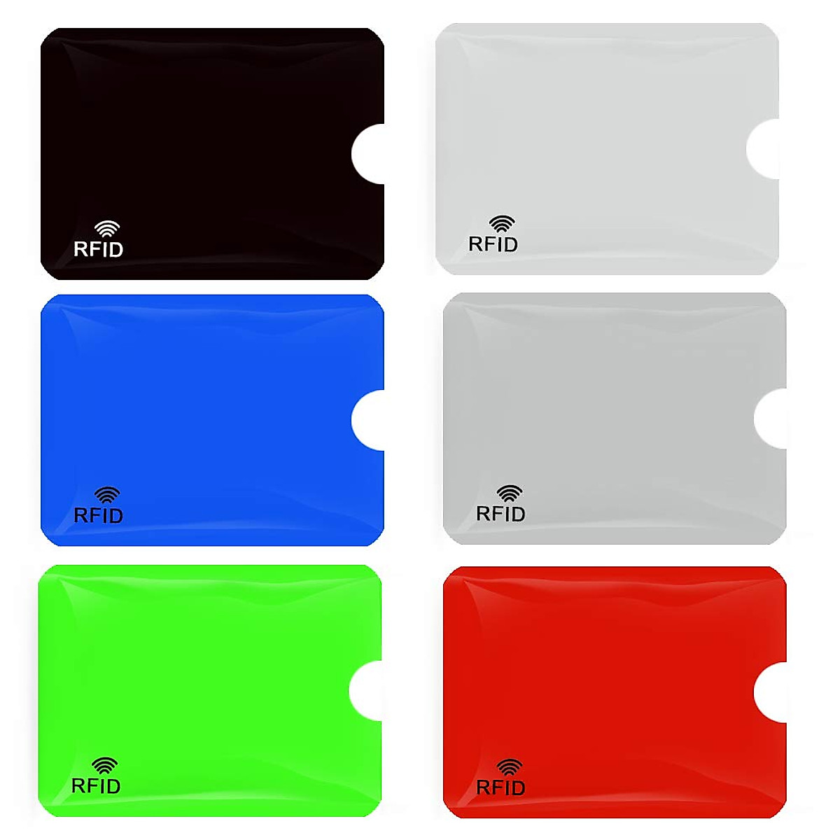 Credit Card Sleeve, 14PCS RFID Sleeves Credit Card Protectors for Identity Theft Protection (Set of 12 Credit Card Protector Sleeves + 2 Passport Holders)